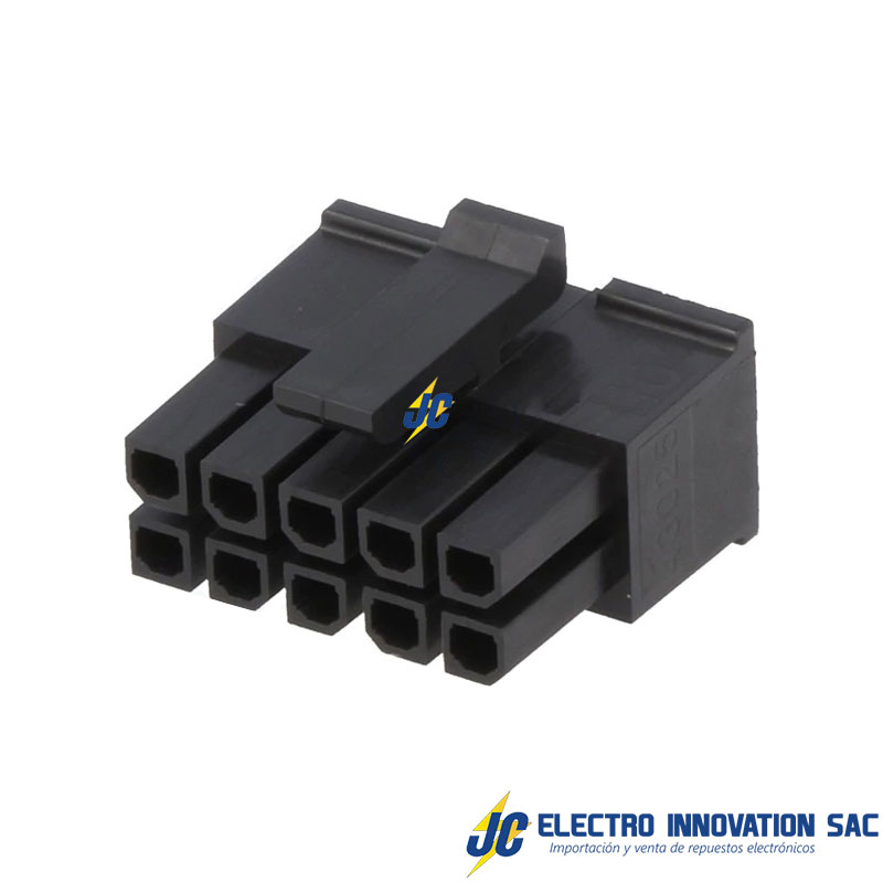 CONECTOR MOLEX DE 10 PINES HEMBRA 3.00MM MicroFit 3.0 | JC Electrinno