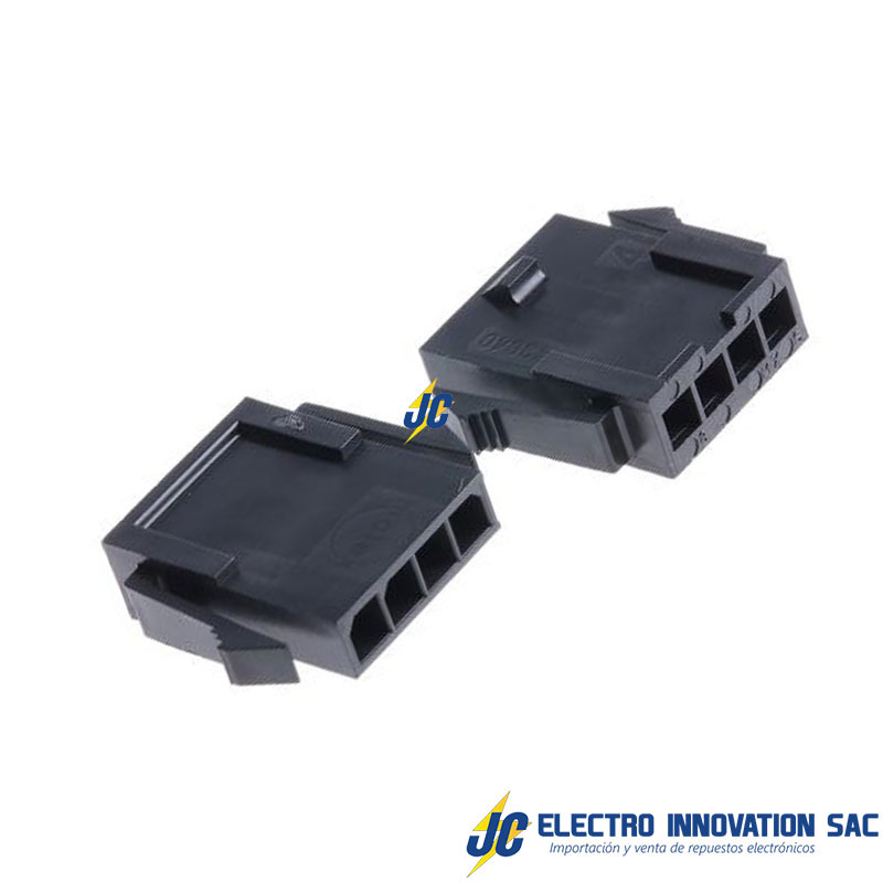 CONECTOR MOLEX DE 4 PINES MACHO 3.00MM MicroFit 3.0 | JC Electrinno
